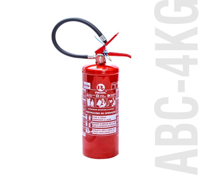 Extintor de Pó Químico ABC 4kg Novo – BroadMaxx® Antichamas